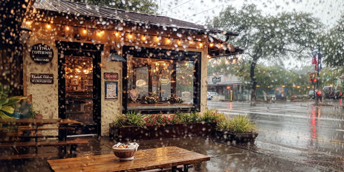 Sie zwangen mich & meine kleine Enkelin aus dem Café und in den Regen ...